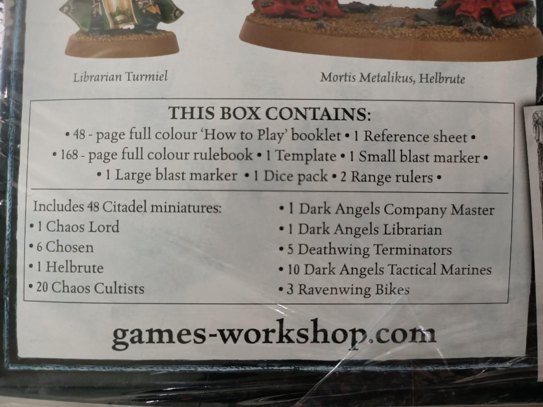 Warhammer 40k Dark Vengeance Box Set Space Marines Vs Chaos, Hobbies ...