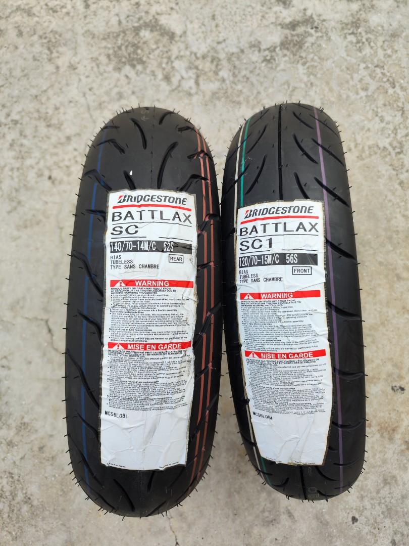 Xmax Battlax Tyre, Motorcycles, Motorcycle Accessories on Carousell
