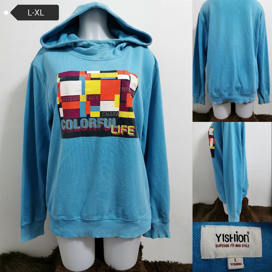 YISHION HOODIE JACKET FOR MEN, Men's Fashion, Coats, Jackets and Outerwear on Carousell