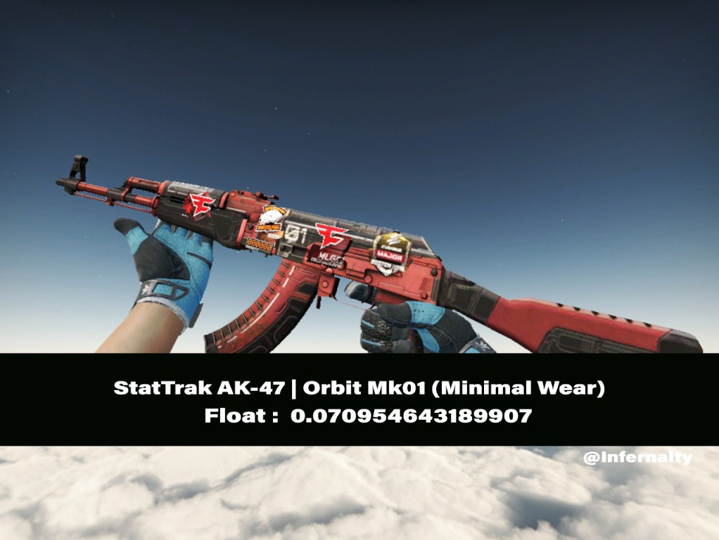 (0.07FV) StatTrak AK-47 Orbit MK01 MW CSGO SKINS KNIVES, Video Gaming ...