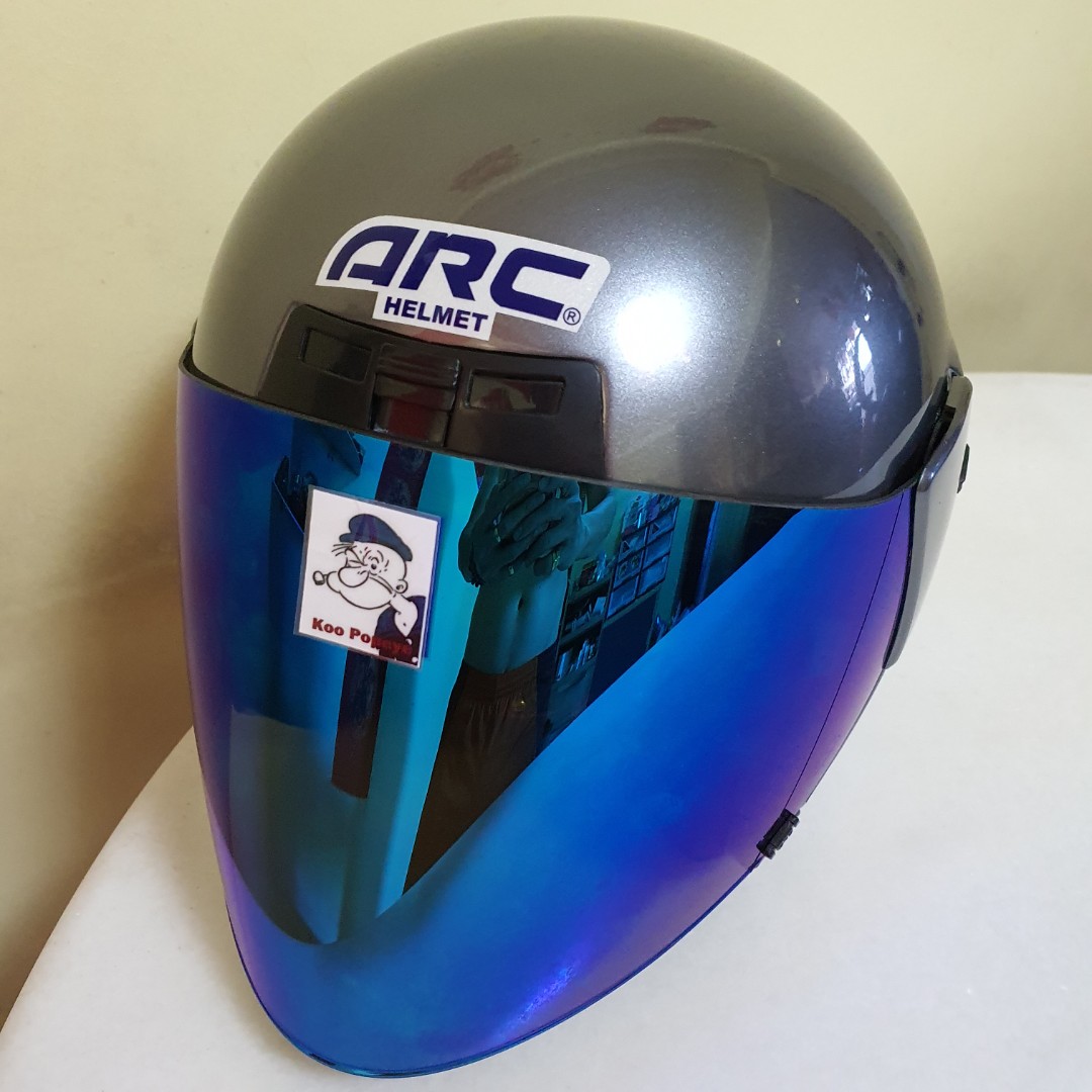 ARC ASTRO HELMET GREY COLOUR, Motorcycles, Motorcycle Accessories on ...