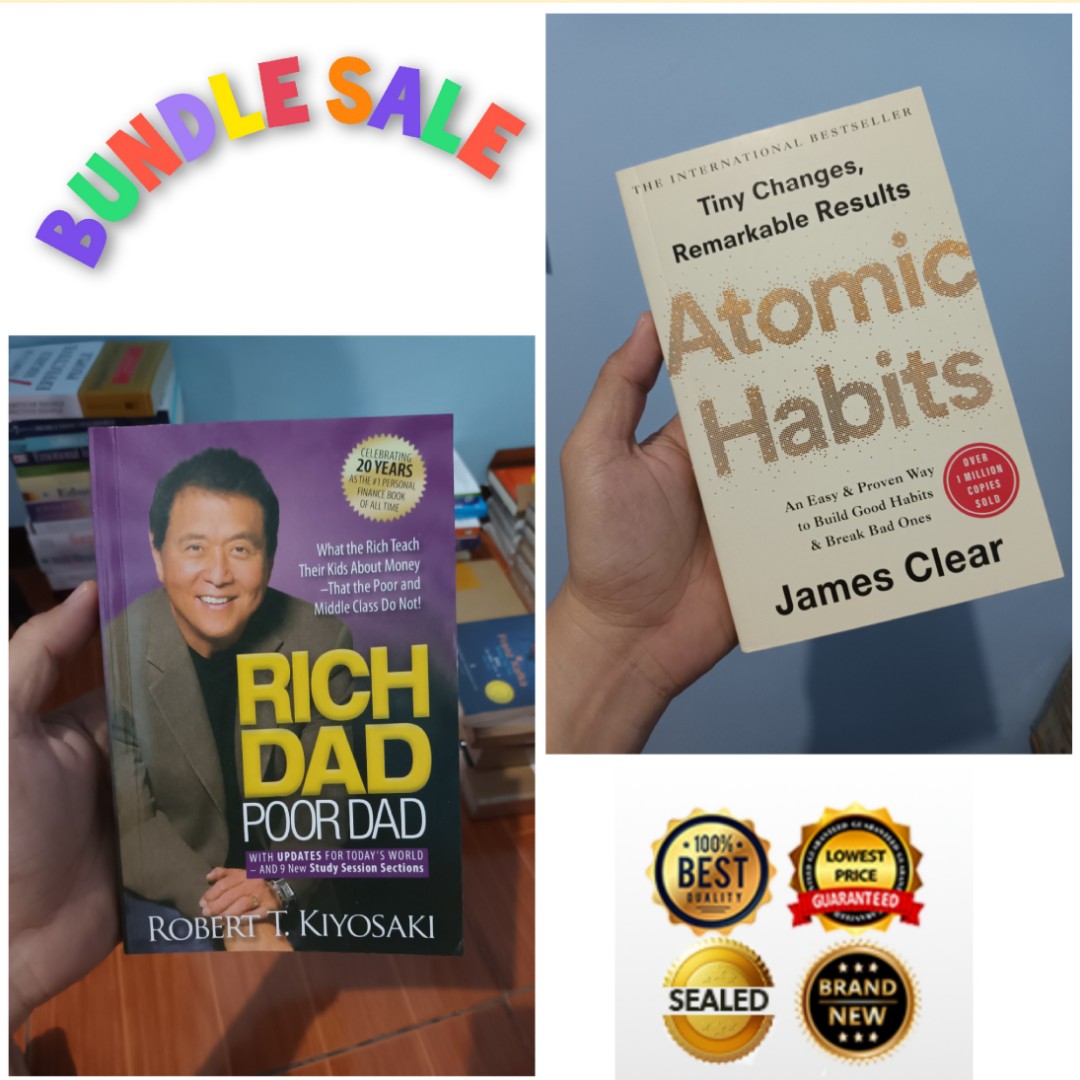 Atomic Habits Rich Dad Poor Dad Bundle [sale] Hobbies And Toys Books