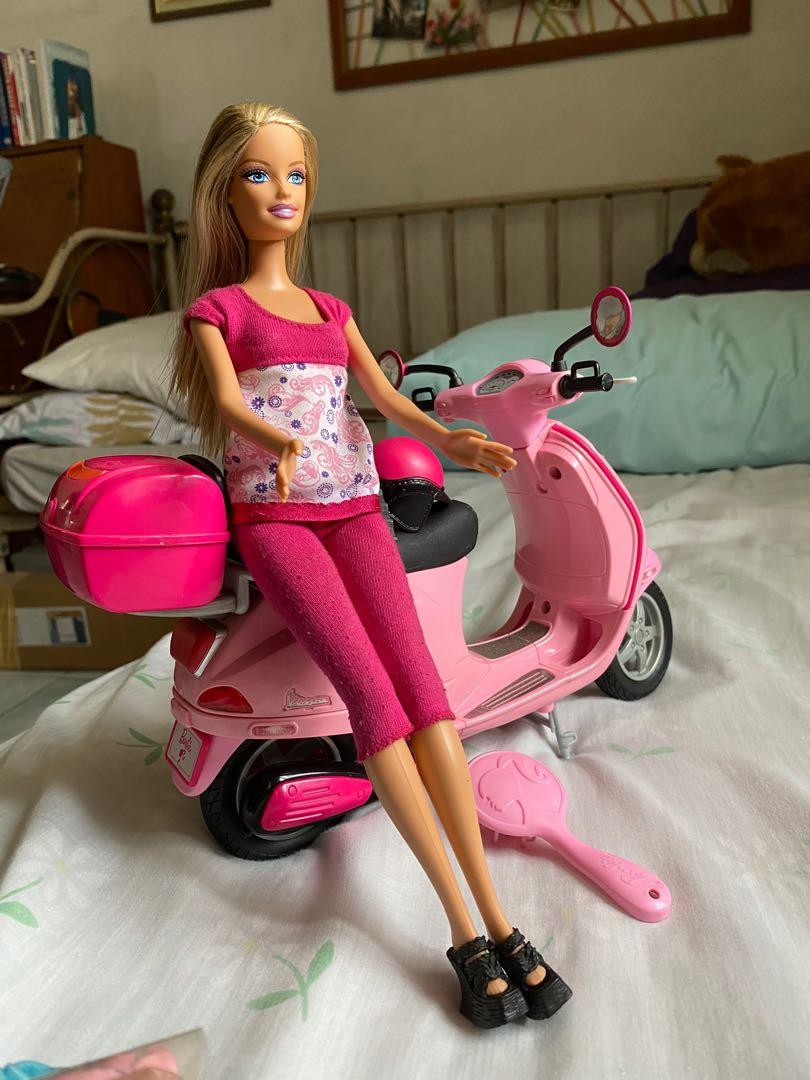 Barbie + Motorcycle with Free Camping Set, Hobbies & Toys, Toys & Games ...