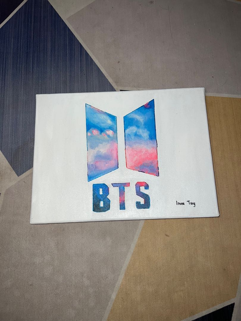 BTS logo Painting, Hobbies & Toys, Stationery & Craft, Art & Prints on ...