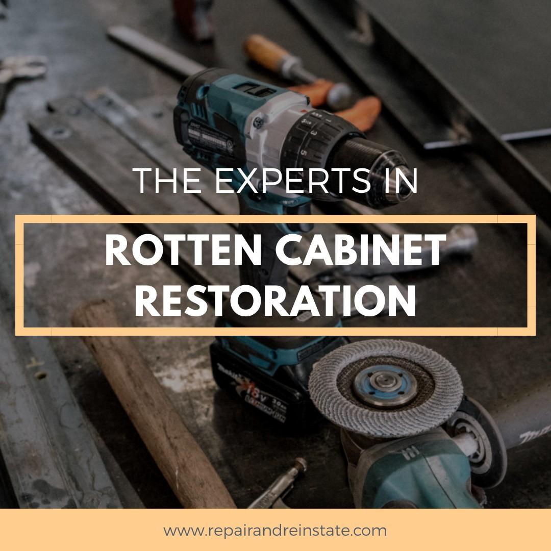 Repair of Rotten Kitchen Sink and Bathroom Vanity Cabinet, Home ...