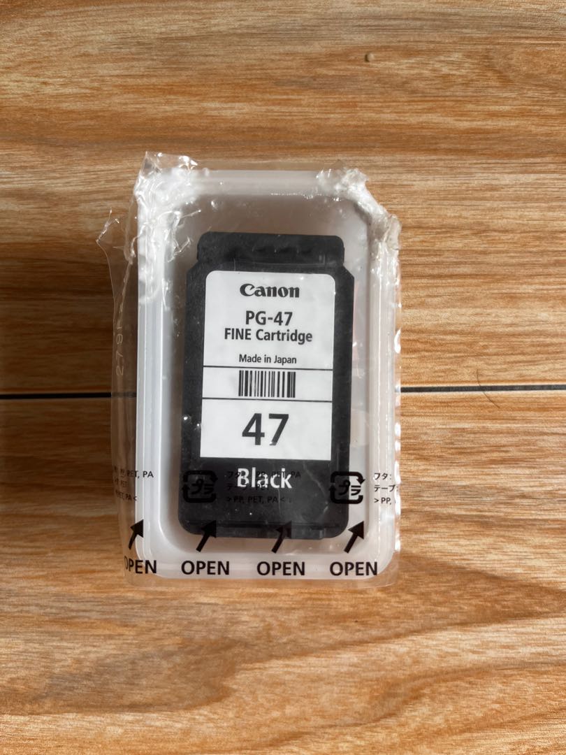 Canon PG-47 Black Ink, Computers & Tech, Printers, Scanners & Copiers ...