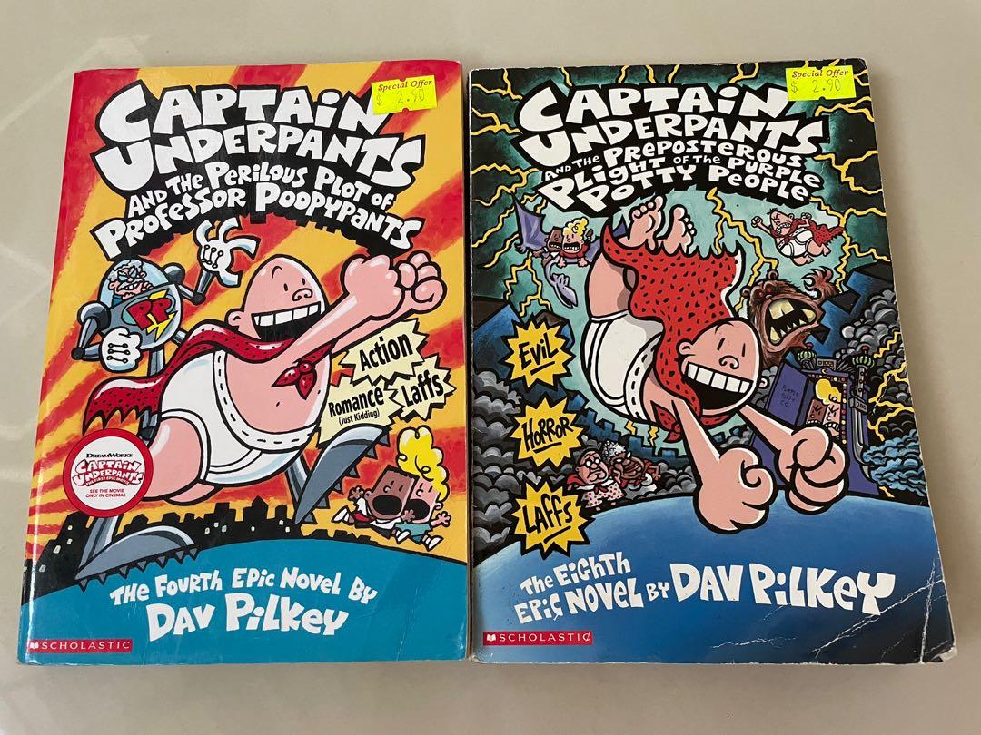 Captain Underpants Book 4 and 8, Hobbies & Toys, Books & Magazines ...