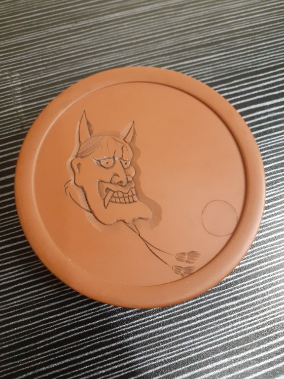 Clay Coaster Oni Demon, Furniture & Home Living, Home Decor, Other Home ...