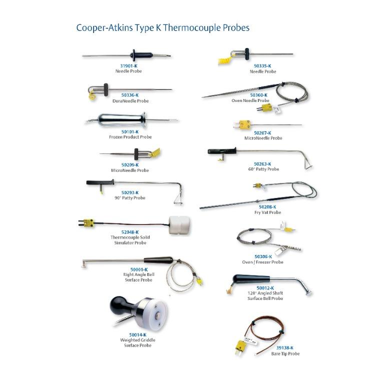 Cooper-Atkins, Thermocouple Probe, Type-K Probe, Type K Thermocouple ...