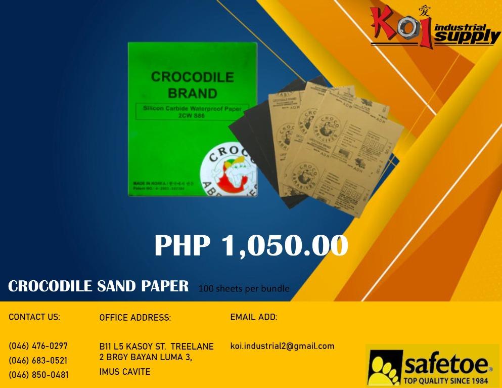 CROCODILE SAND PAPER 9 X 11, Commercial & Industrial, Construction ...