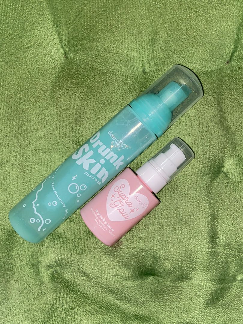 Dear Face Famous Combo - Drunk Skin & Supra Glow, Beauty & Personal ...