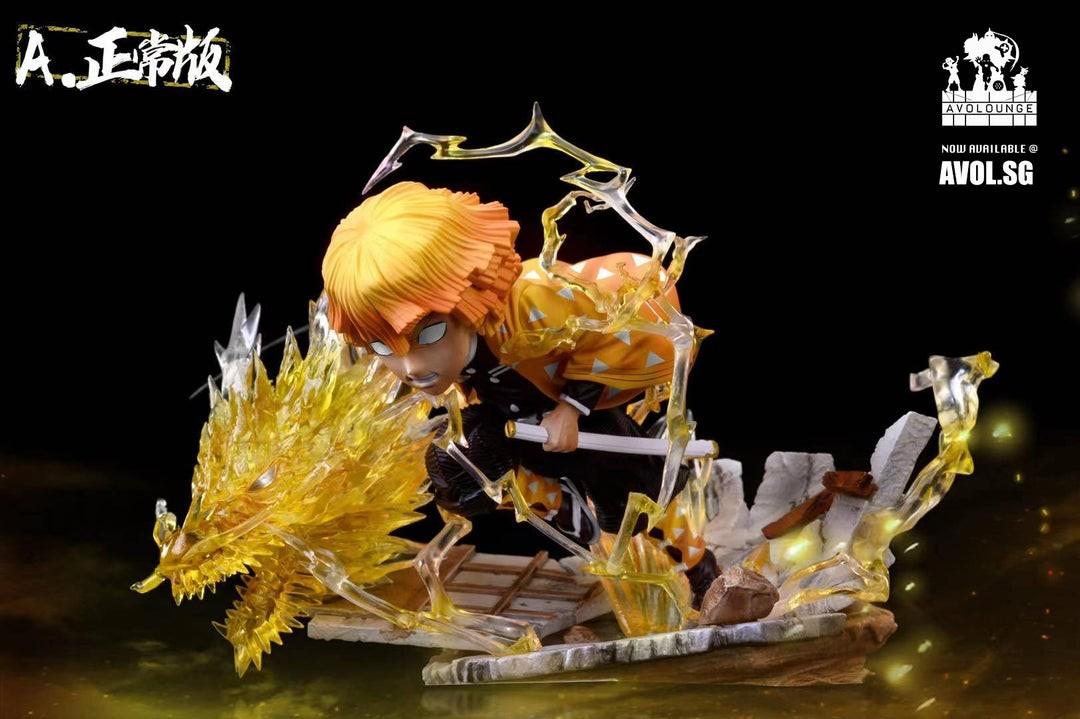 Demon Slayer GK Kimetsu No Yaiba G5 Studios Zenitsu Agatsuma Light up LED Eyes Version Resin ...