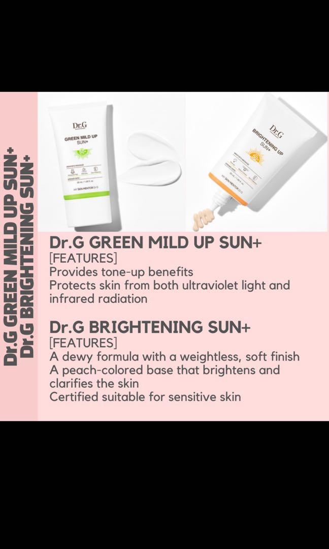 DR.G BRIGHTENING SUNSCREEN 50ml, Beauty & Personal Care, Face, Face ...