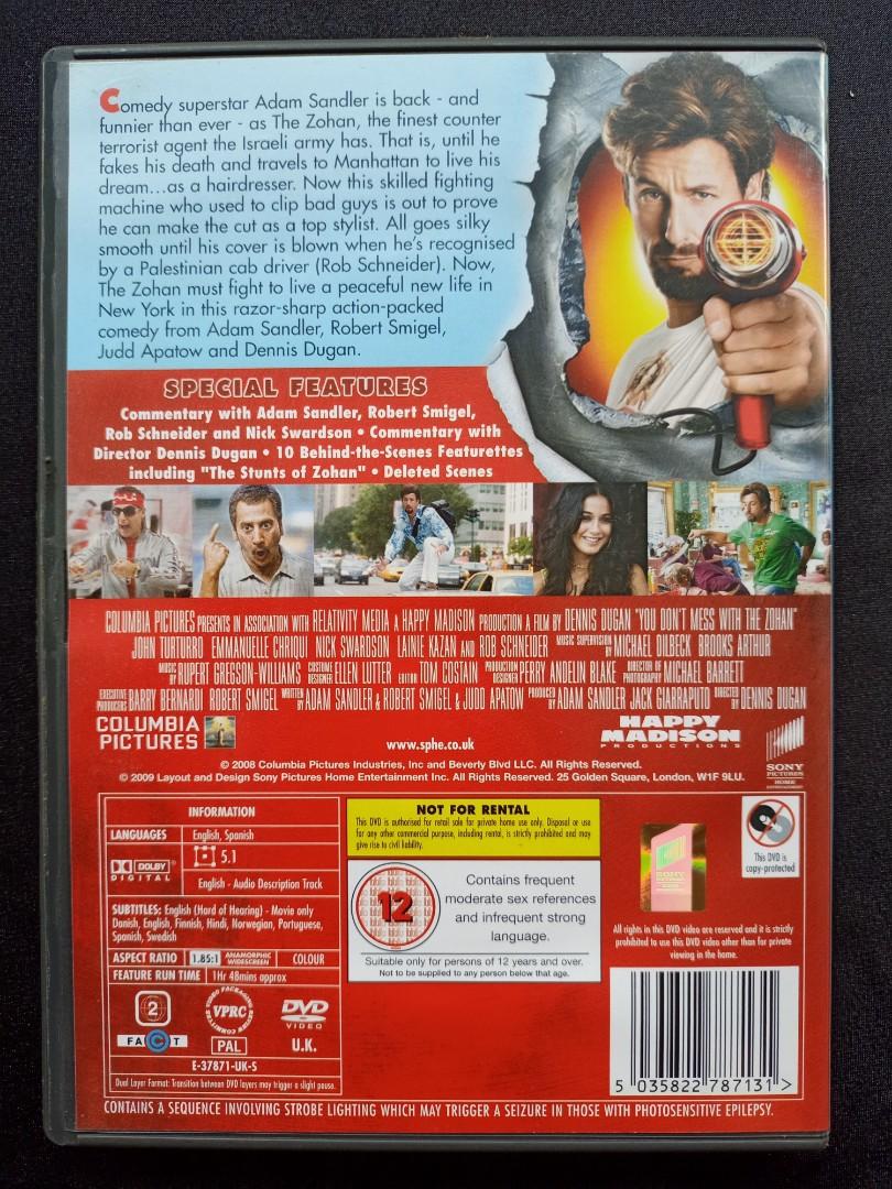DVD You Don't Mess With The Zohan, Hobbies & Toys, Music & Media, CDs ...