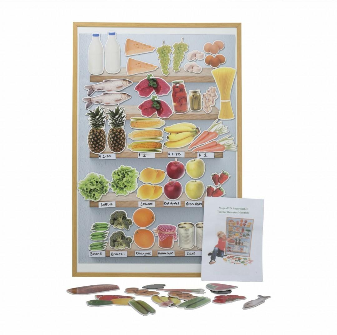 Educational Supermarket Magnetic Toy Food, Vegetables & Fruits, Hobbies ...