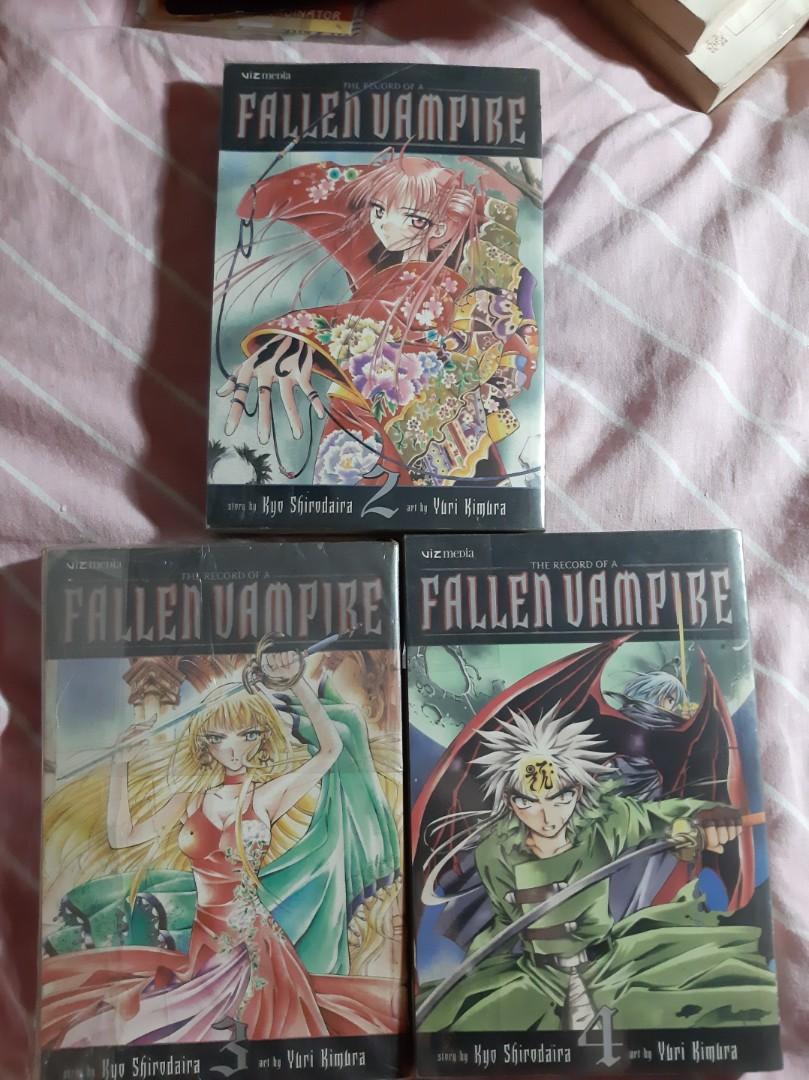 Fallen Vampire by Kyo Shirodaira and Yuri Kimura volumes 2, 3, 4 Viz ...