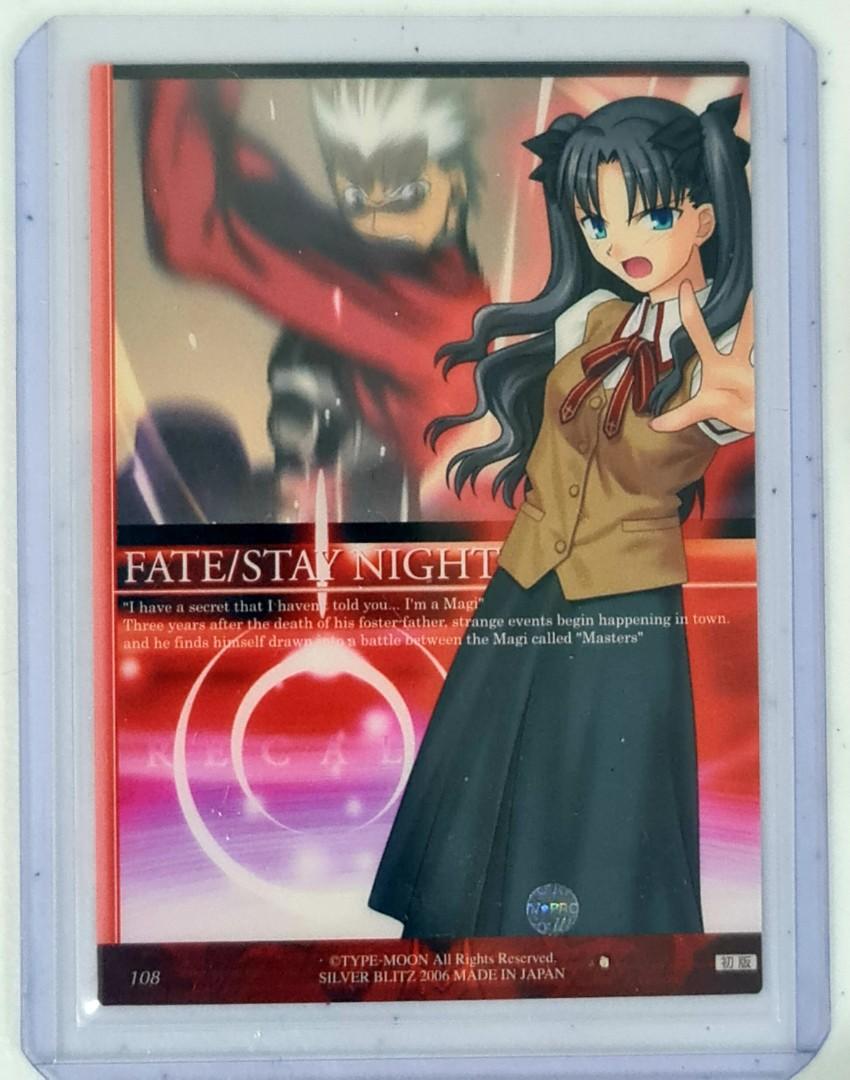 Fate Stay Night Card 108 Rin Tohsaka, Hobbies & Toys, Memorabilia ...