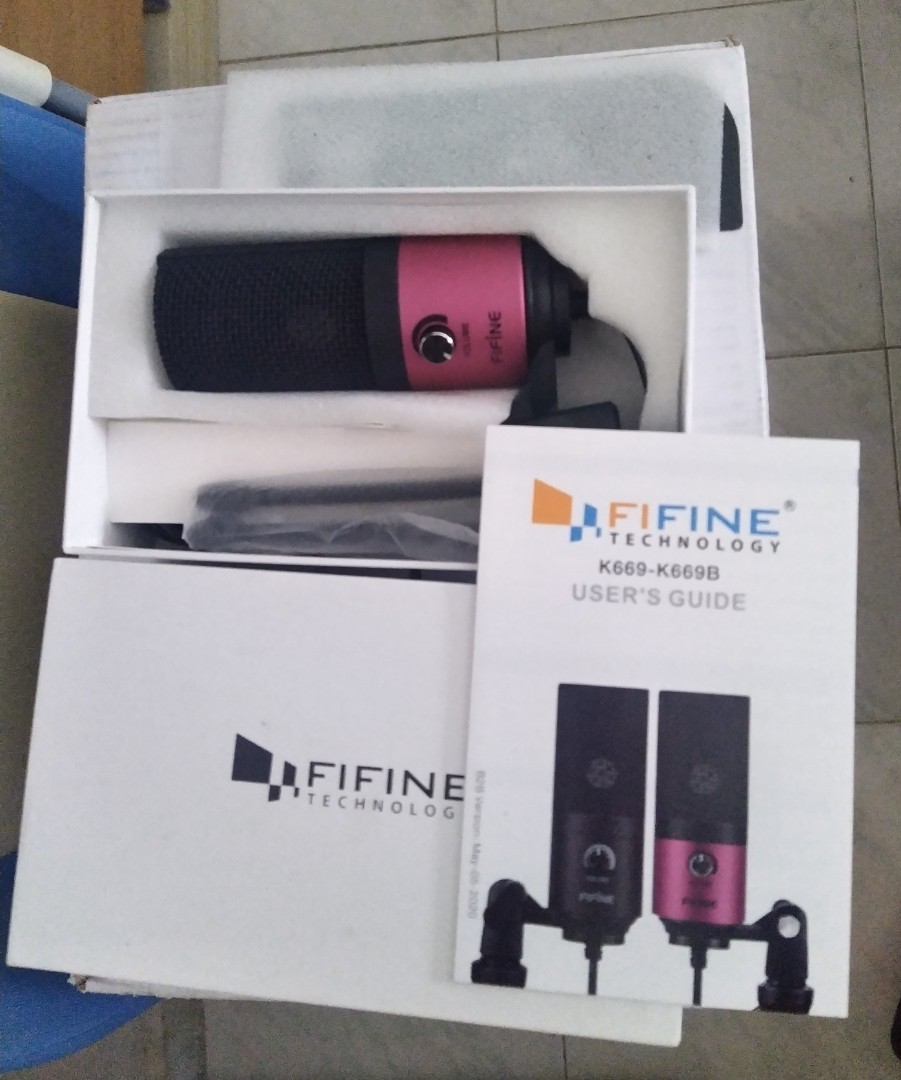 FIFINE 669b USB 麥克風，Fifine 金屬 電容式 錄音麥克風, 音響器材, 咪高風/麥克風 - Carousell