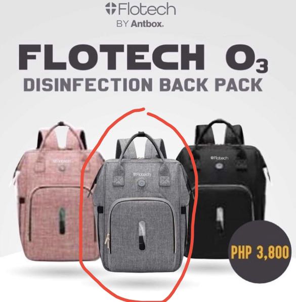 Flotech by Antbox Disinfecting Backpack, Women's Fashion, Bags & Wallets, Backpacks on Carousell