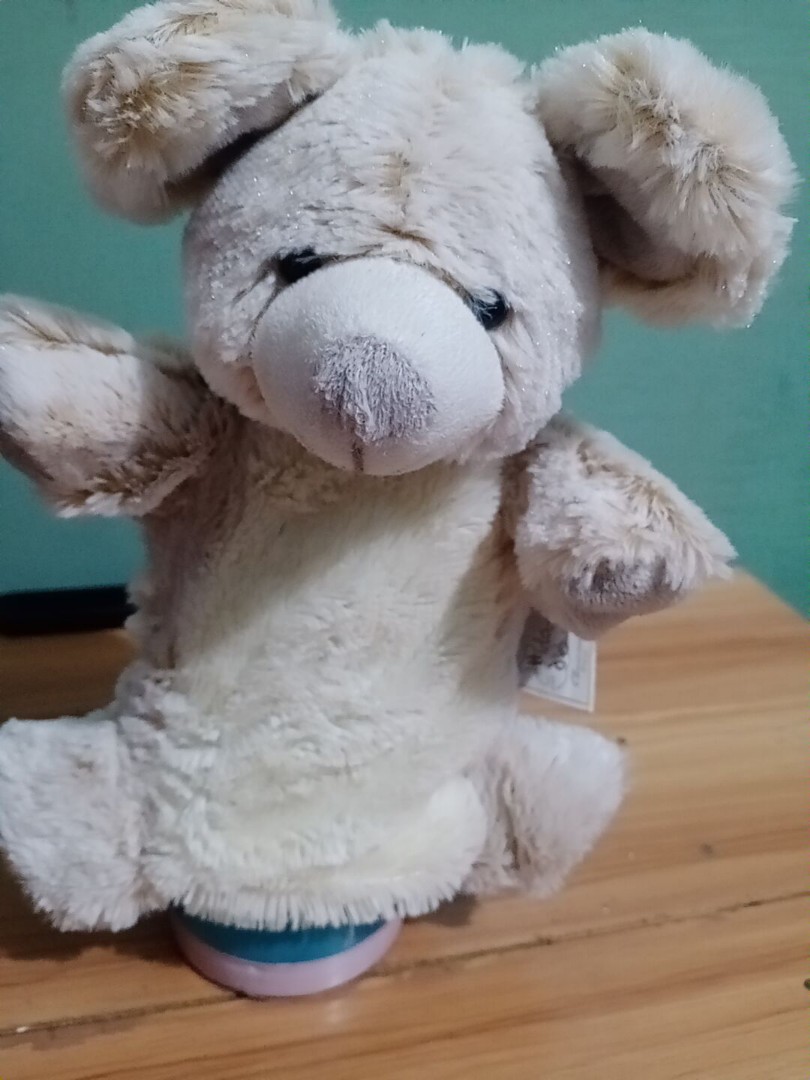 Fluffy Bear Hand Puppet, Hobbies & Toys, Toys & Games on Carousell