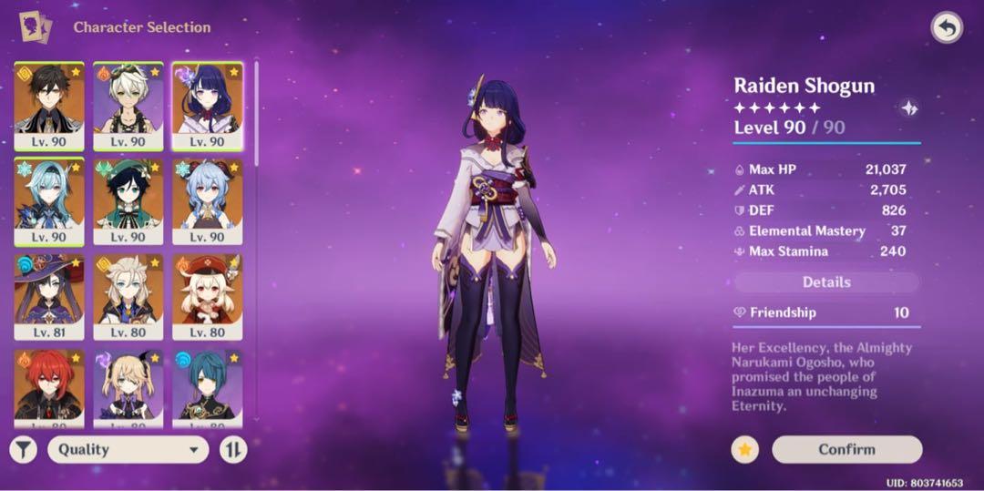 Genshin impact c6 raiden shogun R5 weapon, Video Gaming, Gaming ...