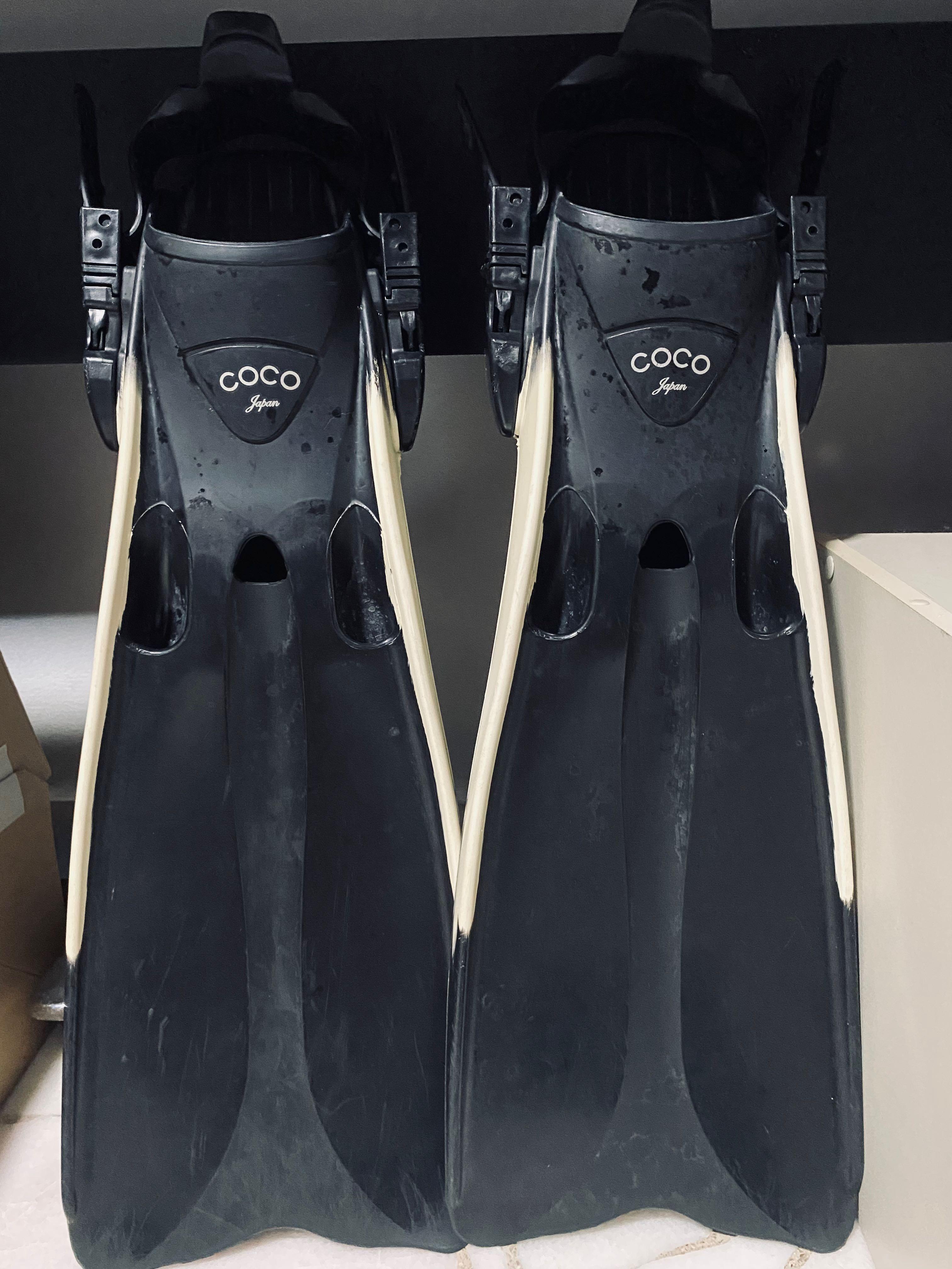 Gull Coco Black and White Fins, Sports Equipment, Sports & Games, Water ...