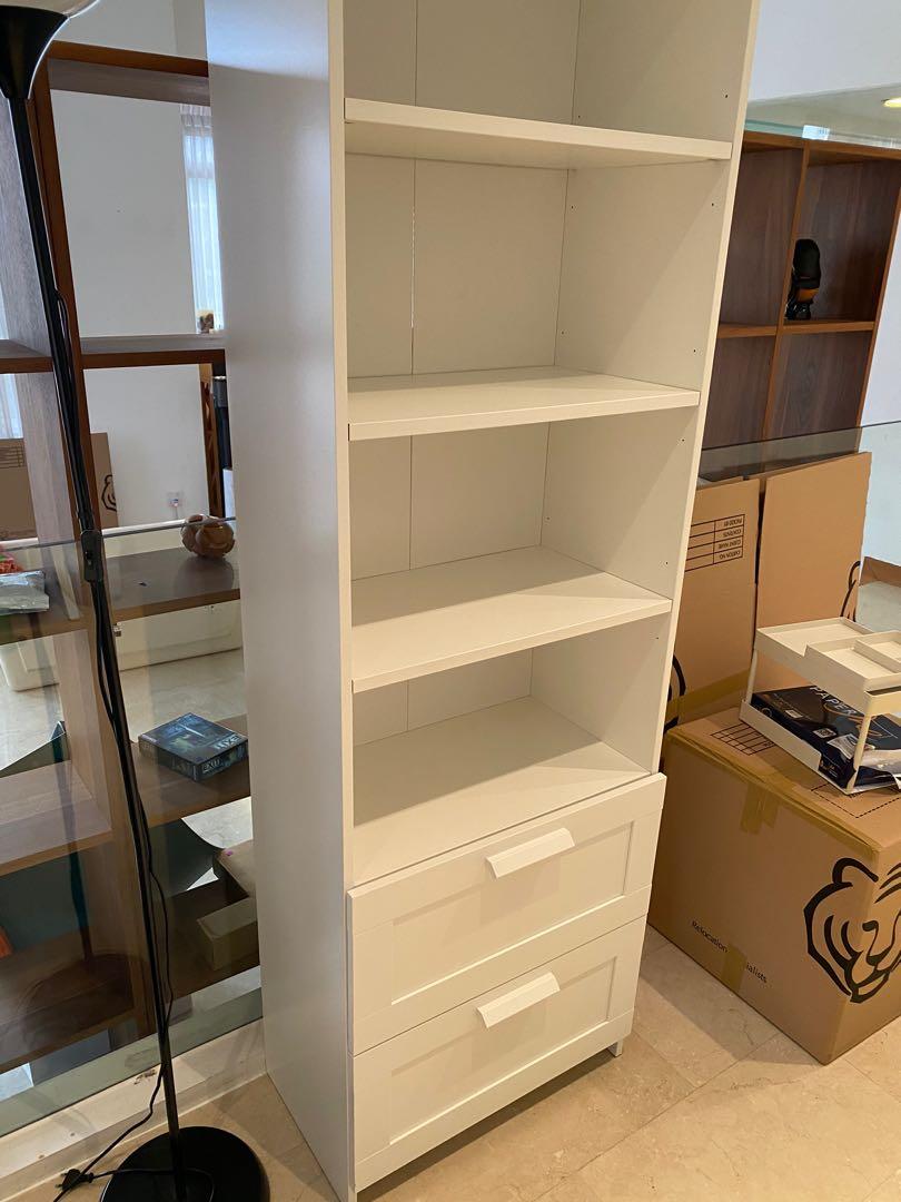IKEA Brimnes Bookcase, Furniture & Home Living, Furniture, Shelves ...