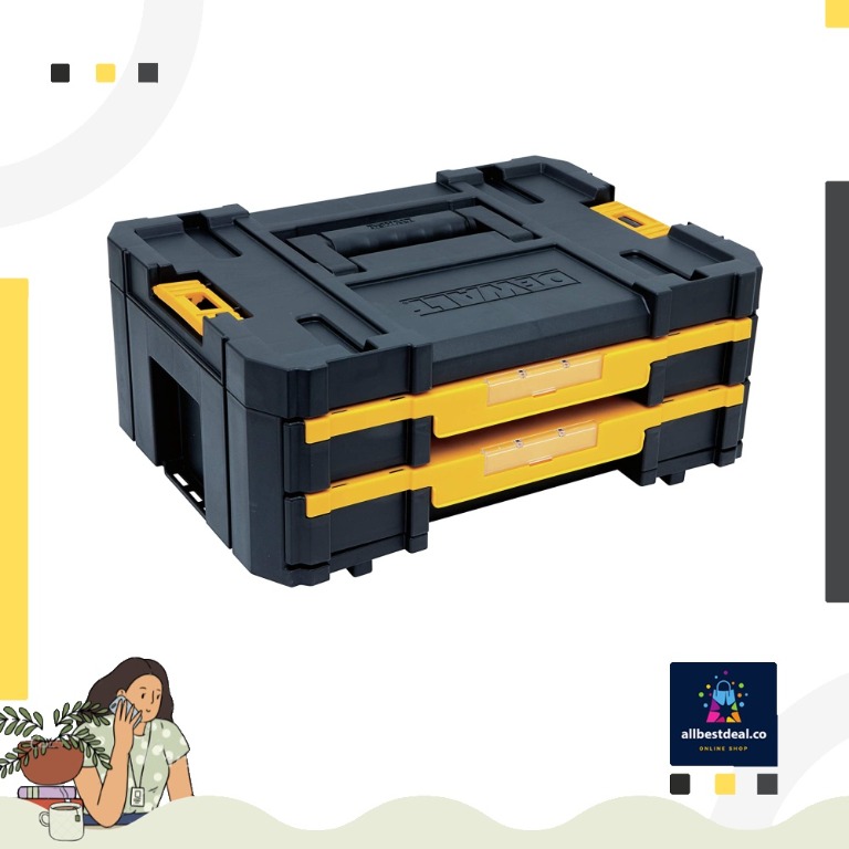 ~instock~ DEWALT DWST17804 TSTAK IV Double Shallow Drawers, Furniture ...