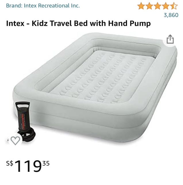Intex kidz travel bed inflatable, Babies & Kids, Going Out, Other ...