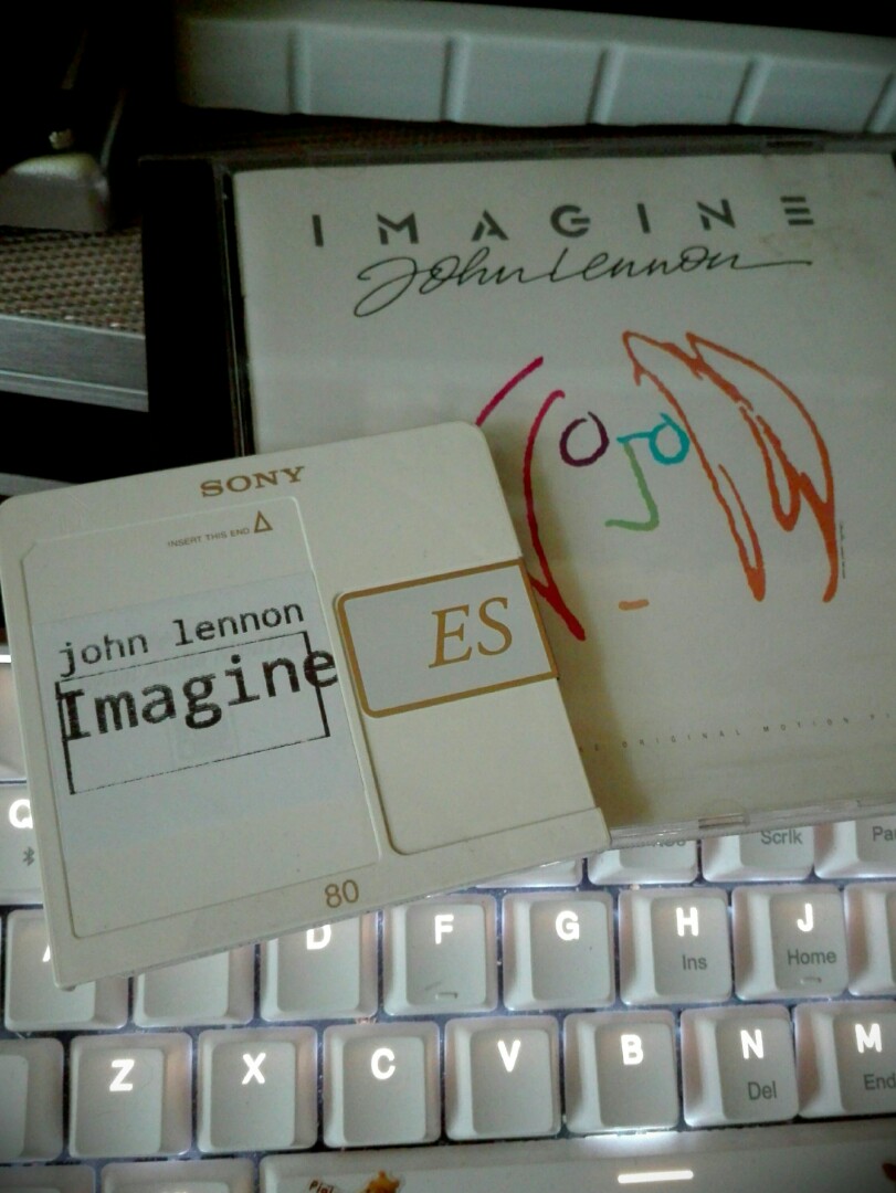 John Lennon - Imagine CD and MD version [recorded on Sony ES premium ...