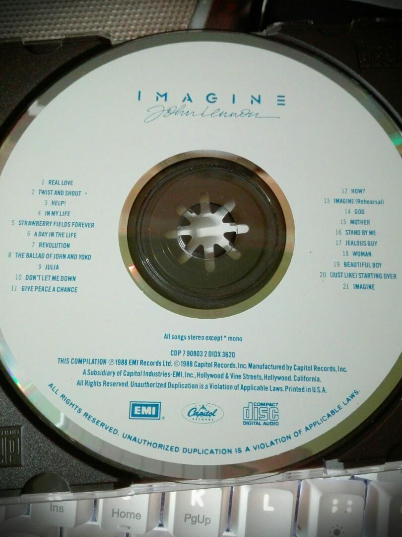 John Lennon - Imagine CD and MD version [recorded on Sony ES premium ...