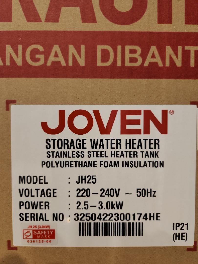 Joven 25 litres storage heater, Furniture & Home Living, Bathroom ...