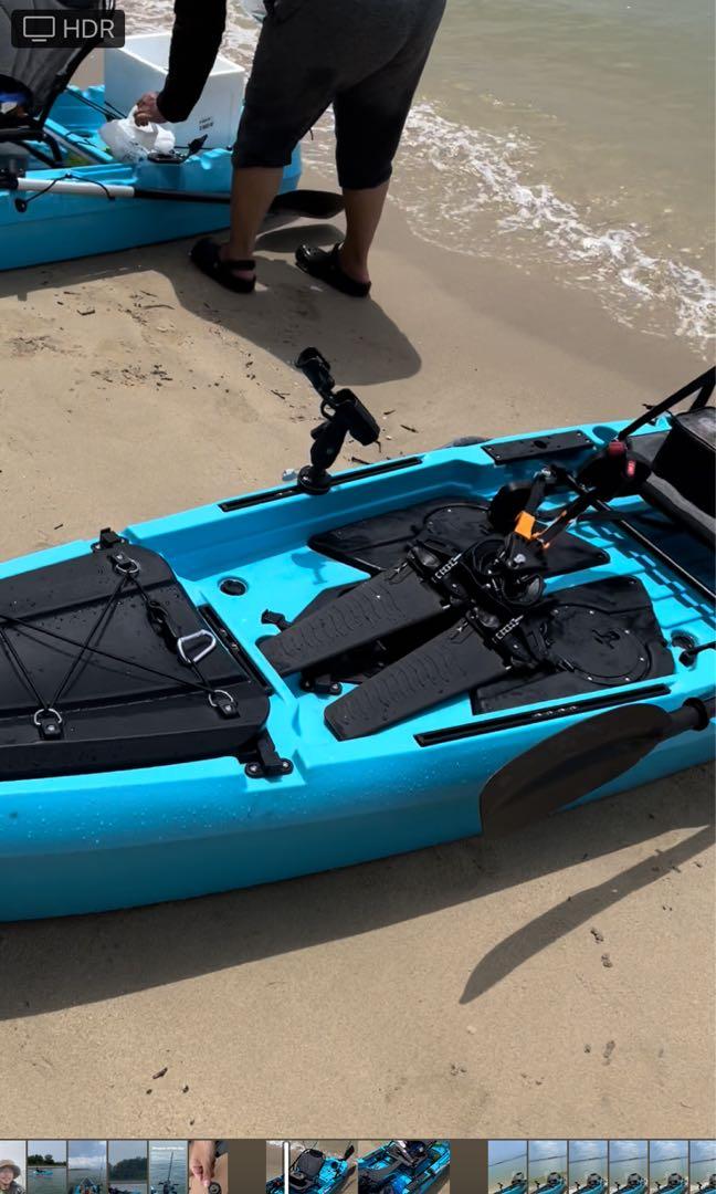 Kayak fishing . Leg paddle, Sports Equipment, Fishing on Carousell
