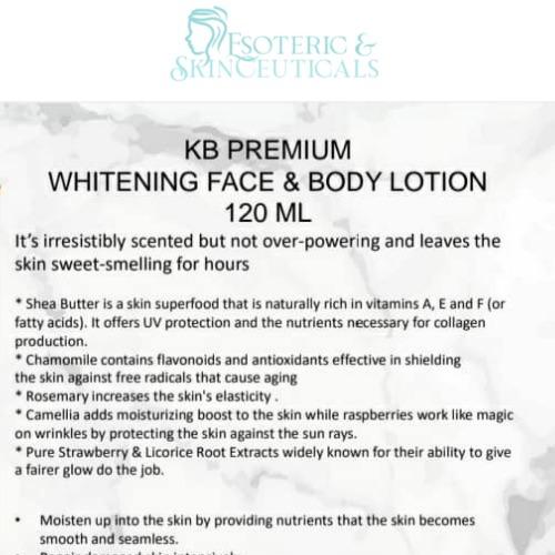 [ Esoterica ] KB Premium Whitening Lotion for Face and Body Lotion ⭐ ...
