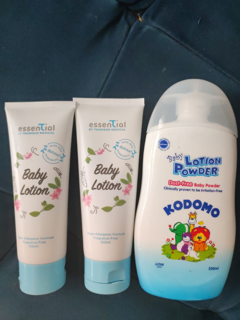 kodomo baby lotion powder+ essential baby lotion from Thomson medical ...