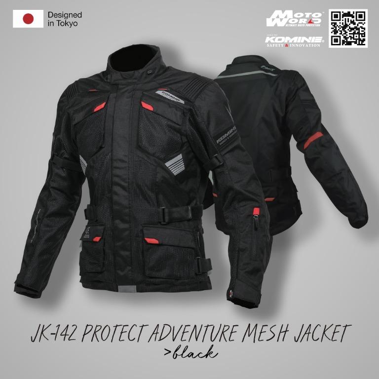 Komine JK142 Protect Adventure Mesh ADV Motorcycle Touring Riding Jacket, Motorcycles ...