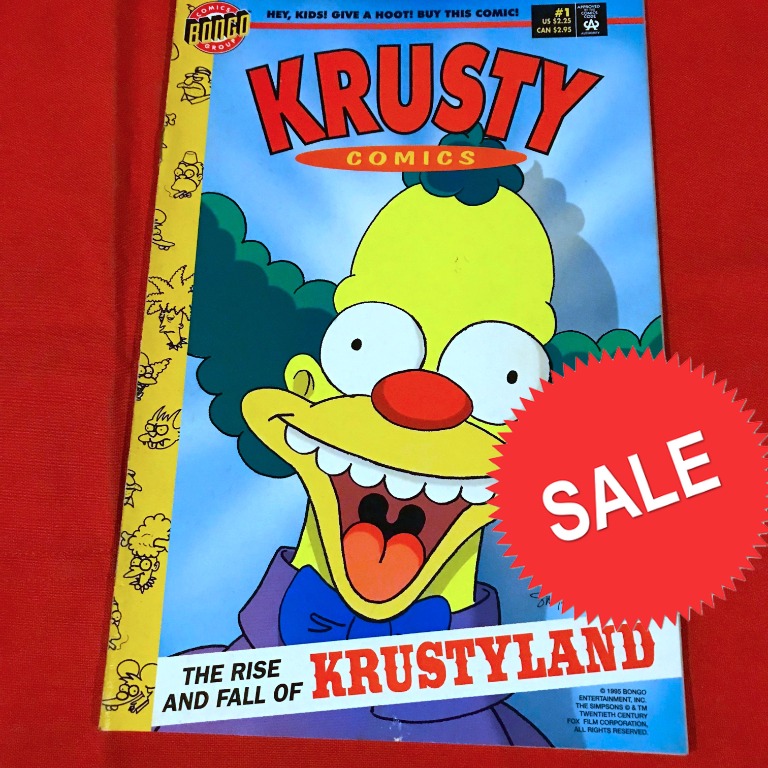 KRUSTY SET 1-3 Comics of The Simpsons: The Rise and Fall of Krustyland ...