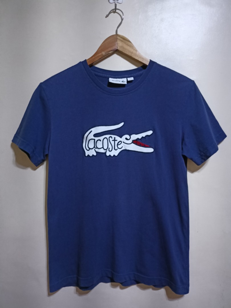 LACOSTE big logo, Men's Fashion, Tops & Sets, Tshirts & Polo Shirts on Carousell