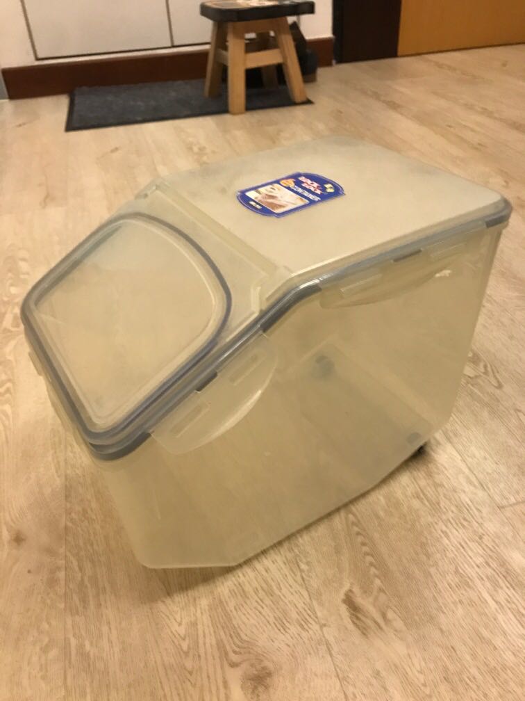 lock and lock rice container, Furniture & Home Living, Kitchenware ...