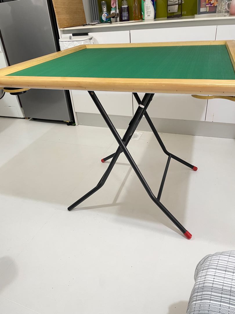 Mahjong Table/ Foldable Table 麻将桌/折叠桌, Furniture & Home Living ...