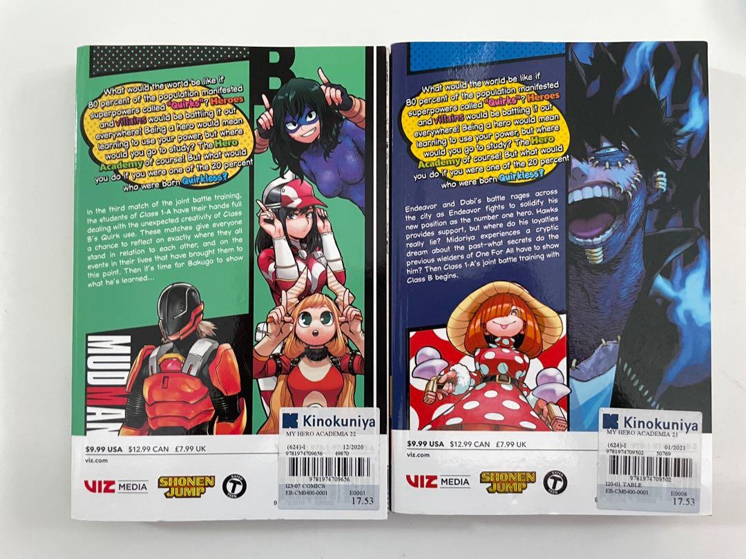 MHA (BNHA) manga vols 21-24, Hobbies & Toys, Books & Magazines, Comics ...