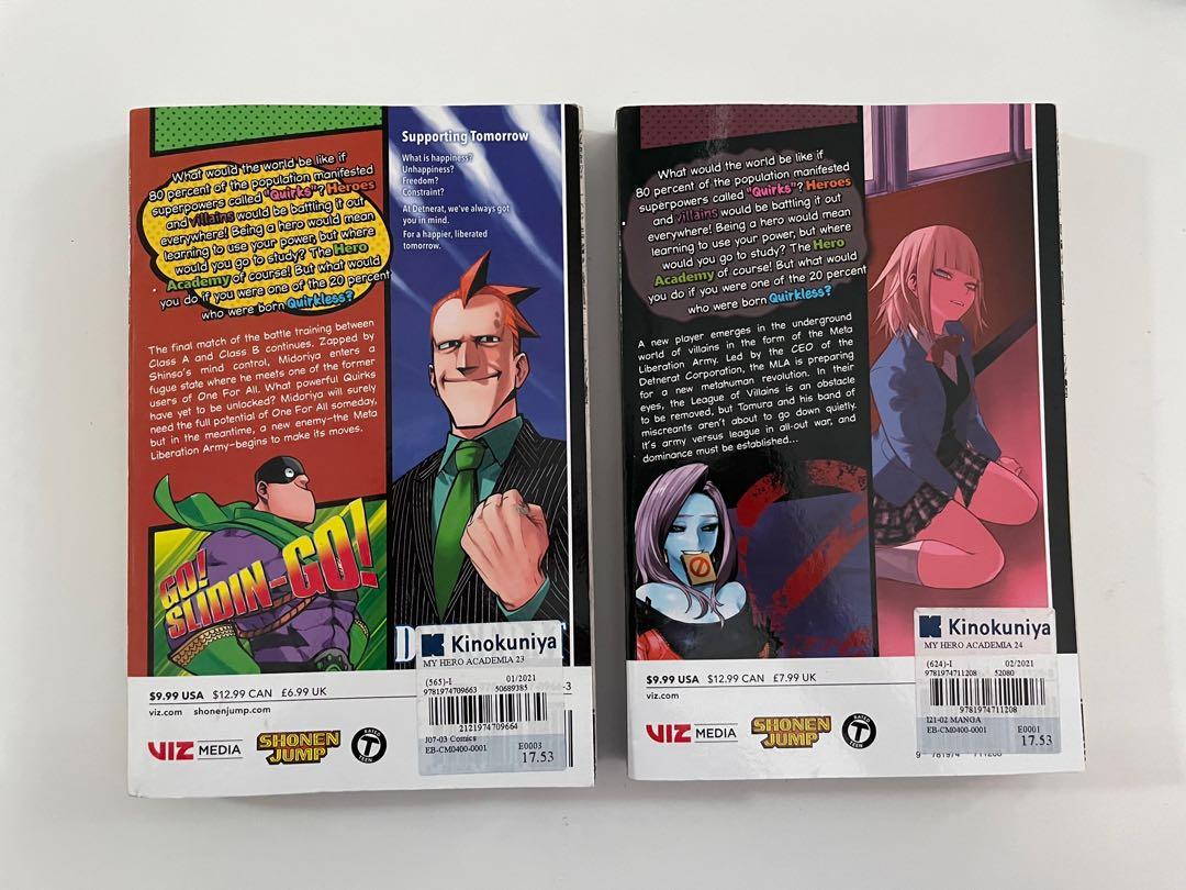 MHA (BNHA) manga vols 21-24, Hobbies & Toys, Books & Magazines, Comics ...