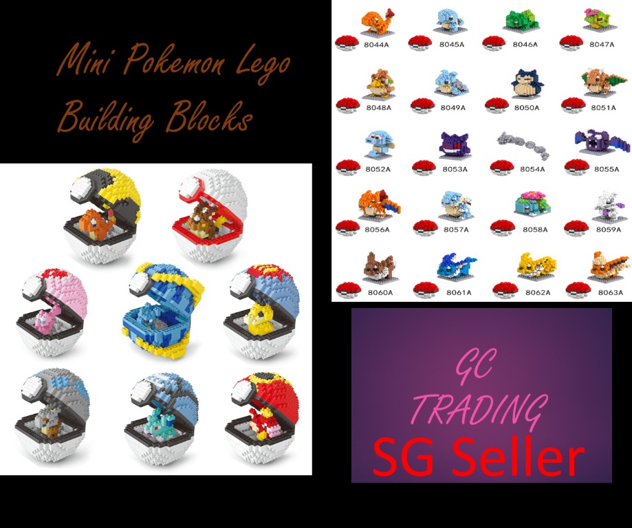 Mini Pokemon Lego Building Blocks, Hobbies & Toys, Toys & Games on ...