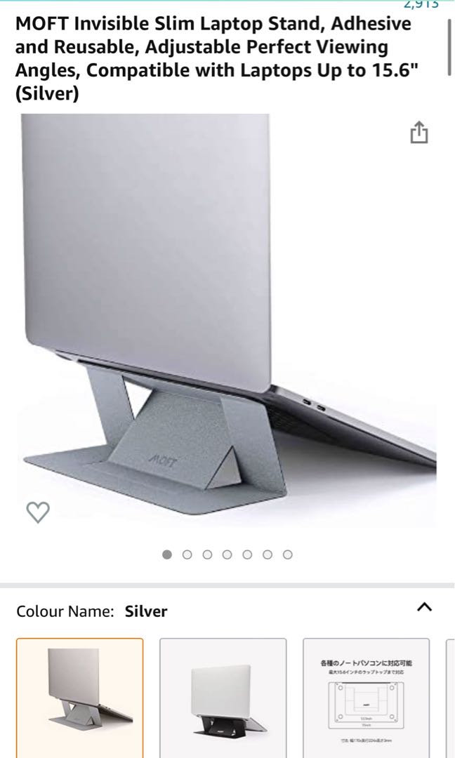 MOFT Invisible Slim Laptop Stand, Computers & Tech, Laptops & Notebooks ...