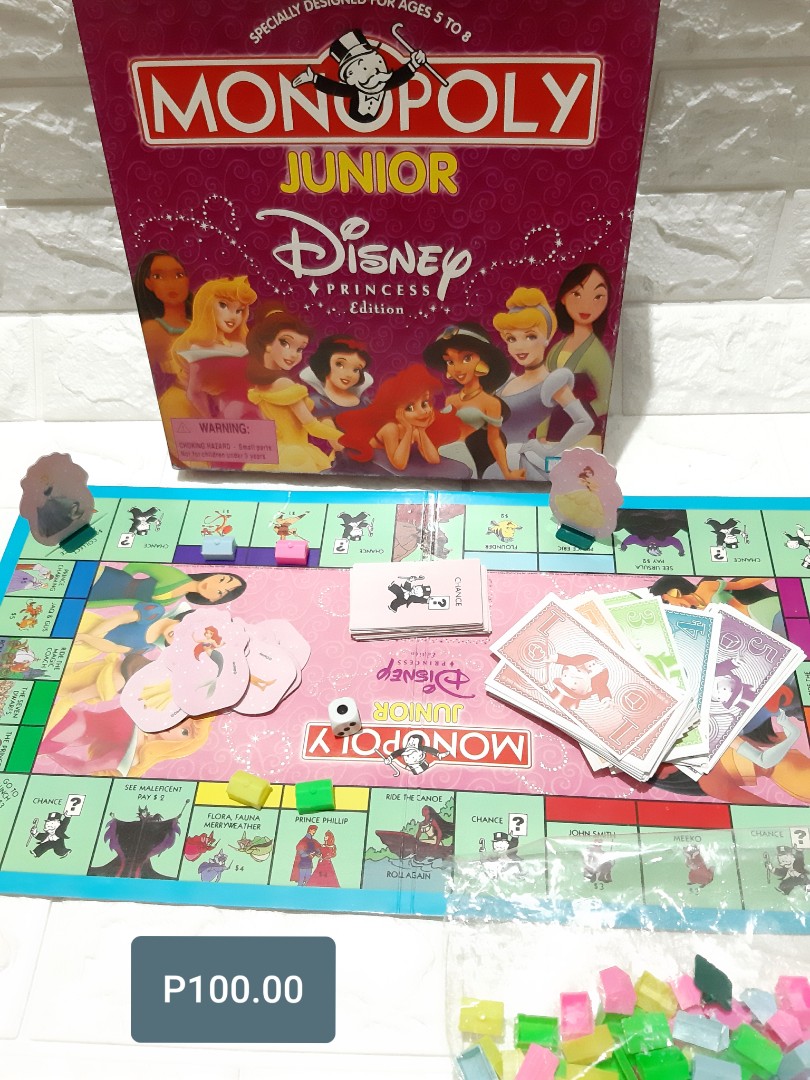 Monopoly Junior -Disney Princesses, Hobbies & Toys, Toys & Games on ...