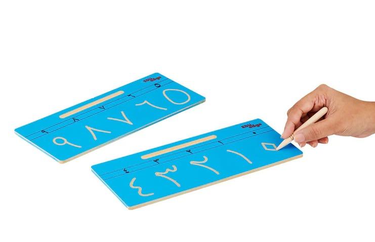 Montessori Inspired Arabic Numbers / Numerals Tracing Board & Free ...