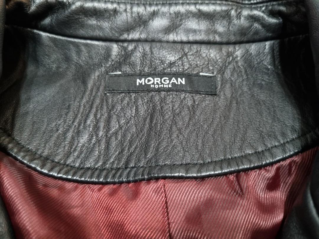 MORGAN HOMME LEATHER BIKER JACKET, Men's Fashion, Coats, Jackets and ...