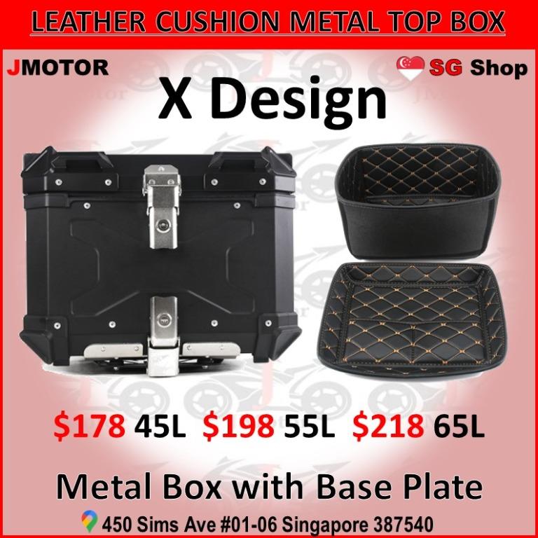 motorcycle metal box top box aluminum box, Motorcycles, Motorcycle ...