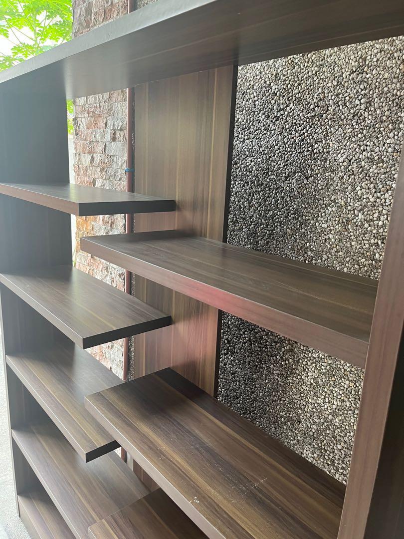 Multi-Level Wooden Bookshelf, Furniture & Home Living, Furniture ...