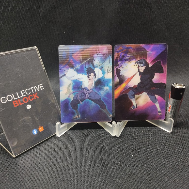 Naruto Cards Assorted Sasuke Itachi 3D SET of 2, Hobbies & Toys, Toys ...